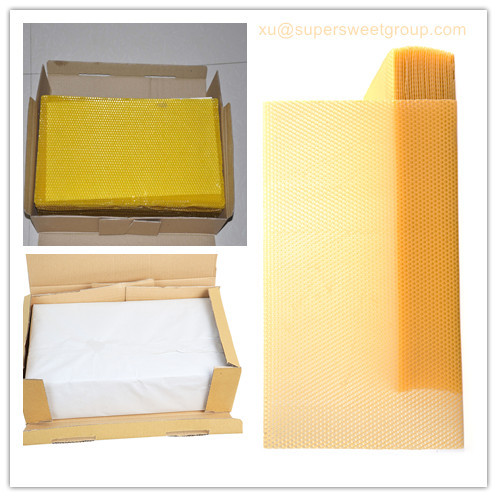 Bee wax foundation comb sheet from pure beeswax