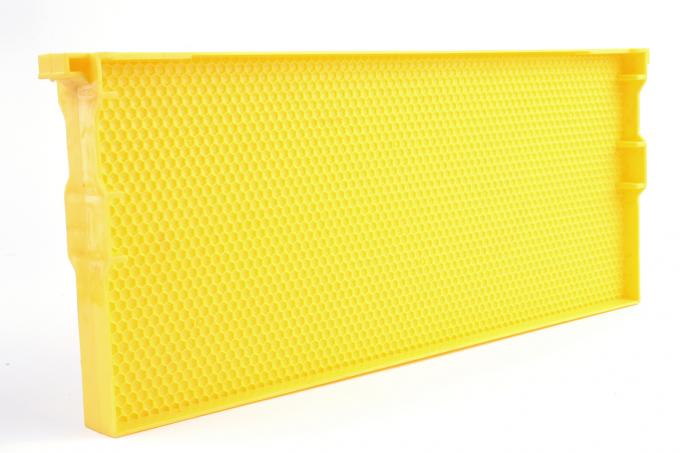 Yellow/white plastic beeswax foundation comb sheet