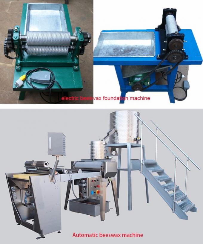 Automatic Bee wax foundation sheet roll making embossing machine