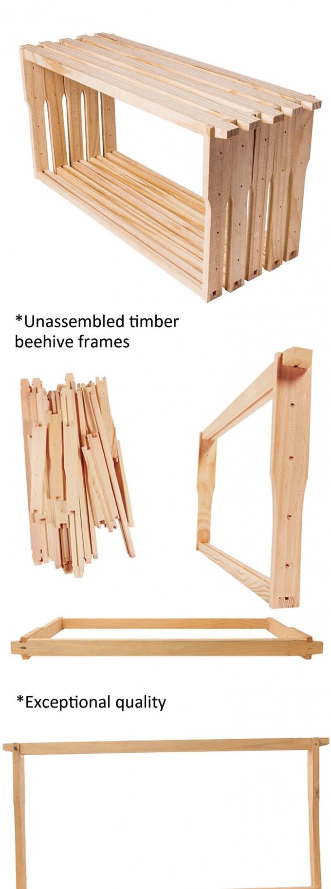 Custom size high quality pine wooden honey bee deep hive frames